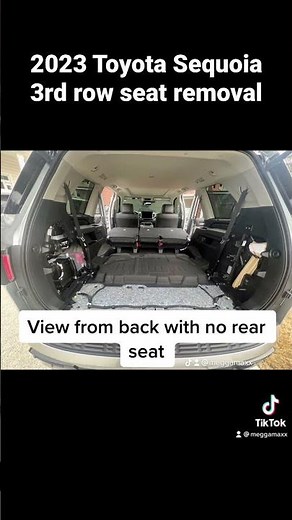 2023 Toyota Sequoia 3rd row seat removal. First publish - perform at your own risk