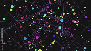 A visually captivating representation of a complex network, conveying nodes as dots connected by lines. Reflects intricate interconnections between entities