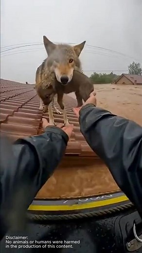 Dramatic rescue of animals from flood waters #5