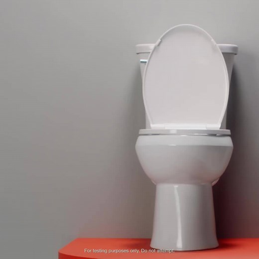 Introducing the Power Flush, a toilet made with Stealth Technology to prevent clogs. | The Home Depot