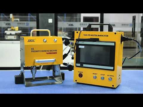 SFX Pneumatic Dot Peen Marking Machine Operation Demonstration