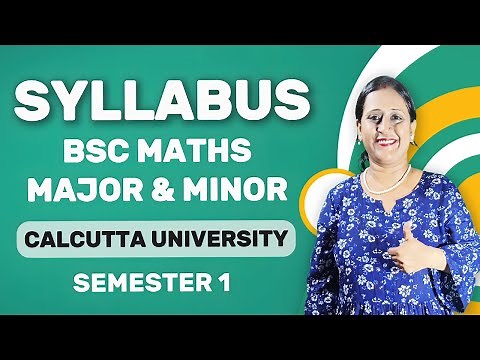 CU BSc Maths Major & Minor Syllabus | 1st Semester 2025
