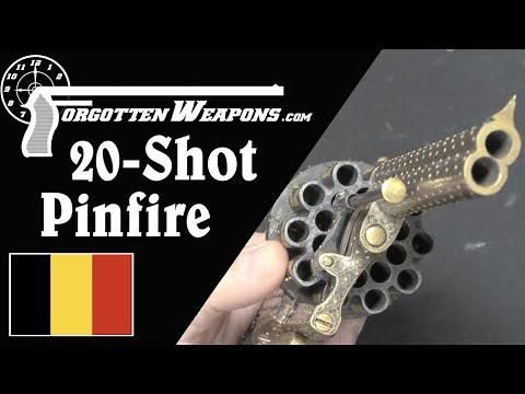Extra-Fancy 20-Shot Pinfire Revolver