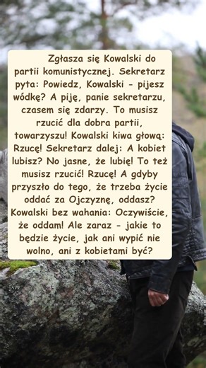 Kowalski wstępuje do partii - nieoczekiwana pointa