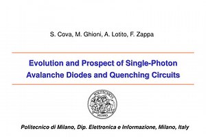 Evolution and Prospect of Single-Photon Avalanche Diodes and Quenching Circuits - SlideServe