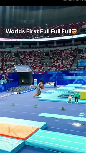 🔥 World’s First Full-Full-Full Gymnastics Stunt 😱