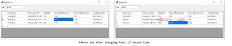 C Datagridview Dynamic Cell Calculation Stack Overflow