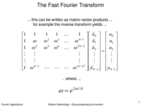 ppt fast fourier transform fft algorithms powerpoint