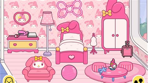 My Melody Full Pink Bedroom Fast Build In Tocalifeworld Tocaboca