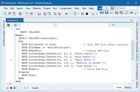 delphi pdf component creation editing library loslab software