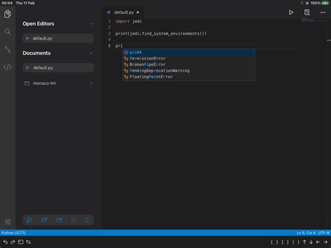 IntelliSense Autocomplete Support For Python Issue 29