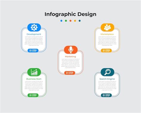 Premium Vector Business Infographic Design Template With 5 Options