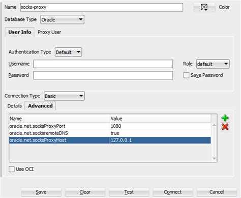 oracle sqldeveloper sql developer connection through socks 5 proxy stack overflow