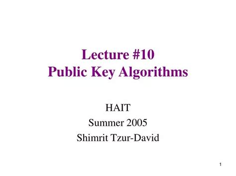 ppt lecture 10 public key algorithms powerpoint presentation free download id 5644056