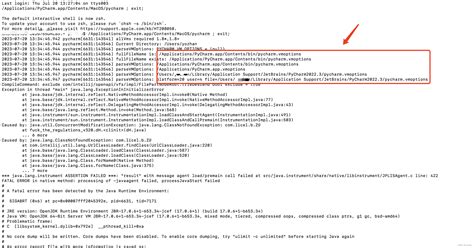 macos安装pycharm打开报错Exception in thread main java lang