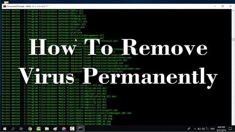how to remove permanently all system virus using cmd windows 7 8 8 1 10 simple tricks youtube