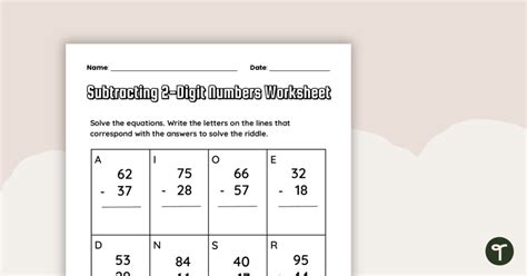 3 Digit Subtraction Algorithm Worksheets NZ Stage 6 Maths