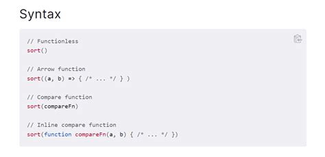 an introduction to the javascript array sort method