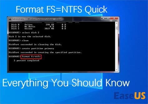 Format FS NTFS Quick Everything You Should Know EaseUS