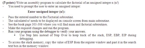 solved 5 points write an assembly program to calculate the