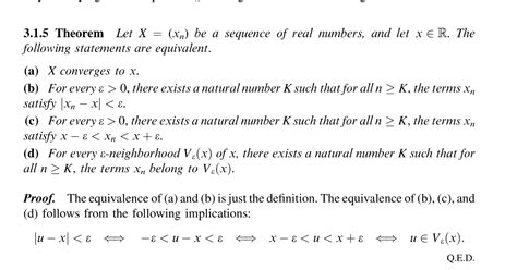 solved 3 1 5 theorem let x xn be a sequence of real