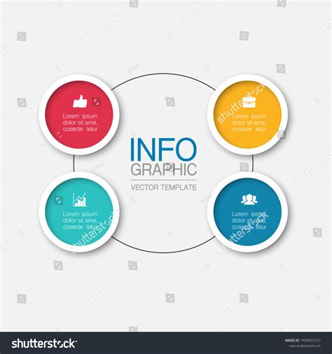 Vector Infographic Circular Diagram Template Royalty Free Stock