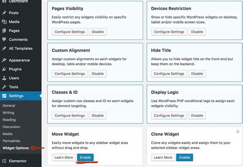 New Way To Manage Your WordPress Widgets Widget Options