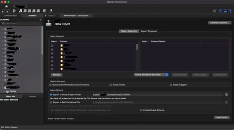 exportar una base de datos de mysql workbench