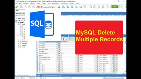 mysql delete multiple records youtube