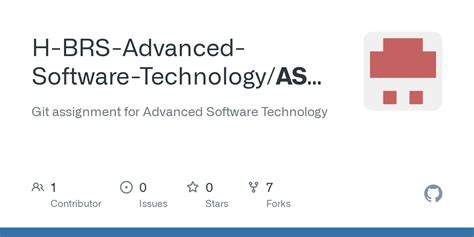 GitHub H BRS Advanced Software Technology AST Git Assignment Git