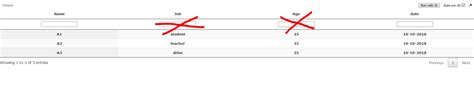 jquery how to hide input fields for certain columns in datatables 28600 hot sex picture