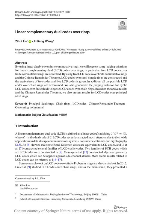linear complementary dual codes over rings