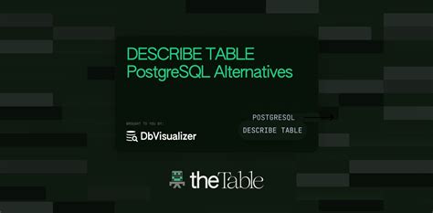 How To Describe A Table In Postgresql A Comprehensive Guide