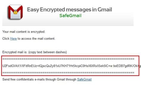 Send Encrypted Gmail Messages With SafeGMail Chrome Addon