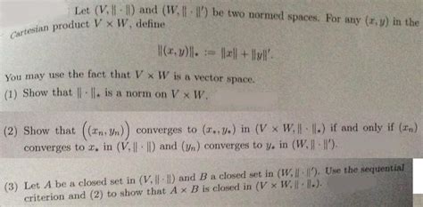 let and be two normed spaces for any x y in the