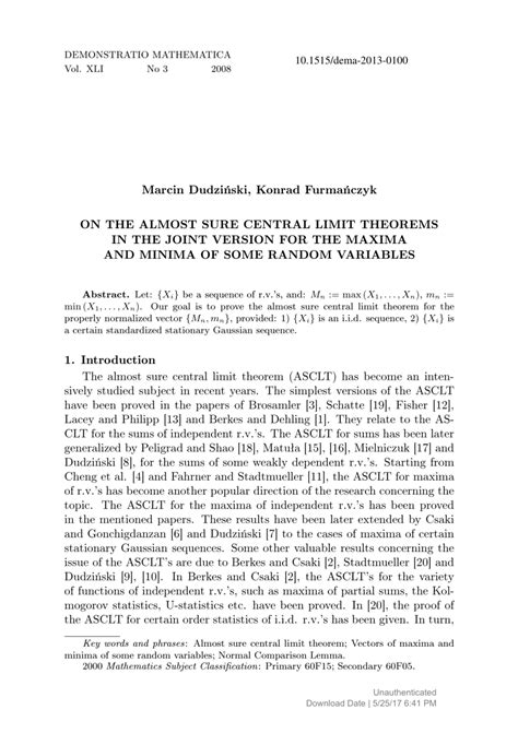 pdf on the almost sure central limit theorems in the joint version for the maxima and minima