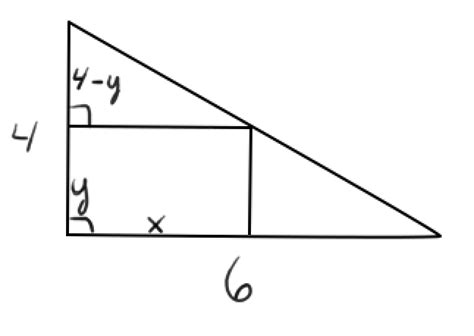 find the area of the largest rectangle that can be inscribed in a right triangle with legs of
