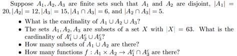 suppose a1 a2 a3 are finite sets such that a1 and a2
