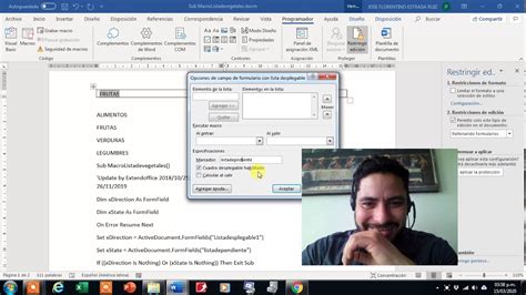 Cómo Crear Una Lista Desplegable Dependiente En Word Utilizando