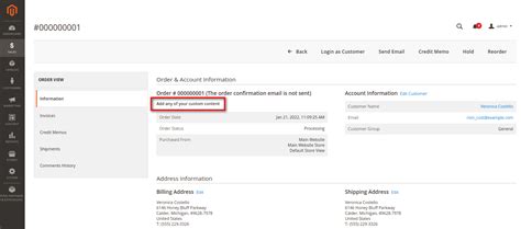 Magento 2 Add Custom Message To Admin Sales Order View Invoice And