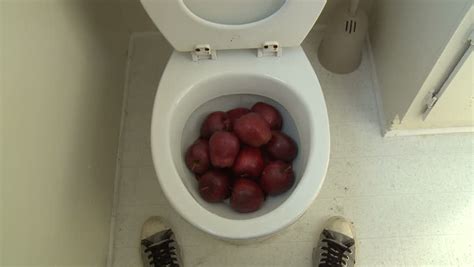 Pee Splatter Take 1 Of 2 Funny Point Of View Pov Shot Of A Man Standing And Peeing Into A