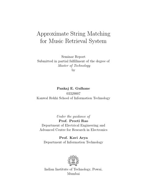 approximate string matching algorithms for music retrieval a survey focusing on dynamic