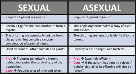 biology and geology eso comparison of asexual and sexual reproduction hot sex picture