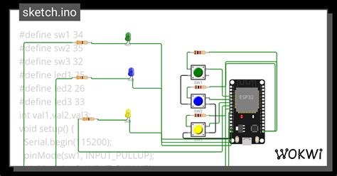 digital input output wokwi esp32 stm32 arduino simula