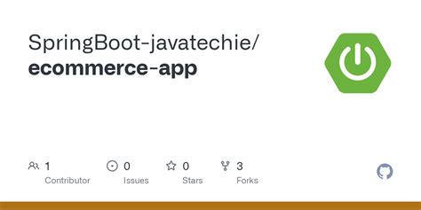GitHub SpringBoot Javatechie Ecommerce App