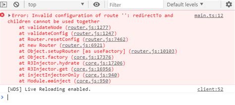 angular routing redirectto doesn t work with lazy loading stack overflow