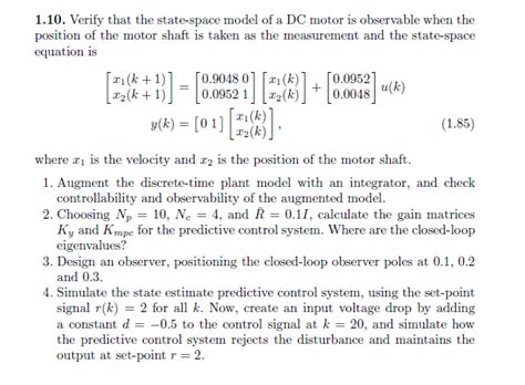book model predictive control system design