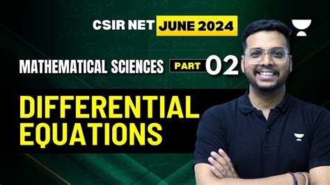 csir net mathematical science differential equations ravi mittal csir net june 2024
