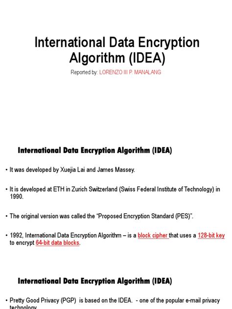 international data encryption algorithm idea pdf cybercrime applied mathematics