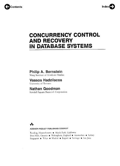 concurrency control and recovery in database systems pdf pdf